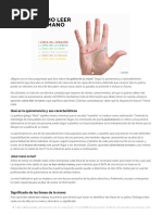 Guía para leer la mano y sus líneas | PDF | Amor | Las emociones