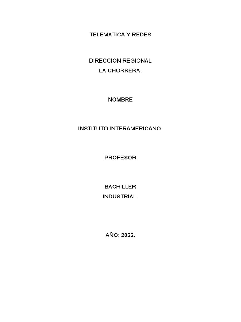 Ejercicio de Telematica y Redes | PDF | Red de computadoras | Dirección IP