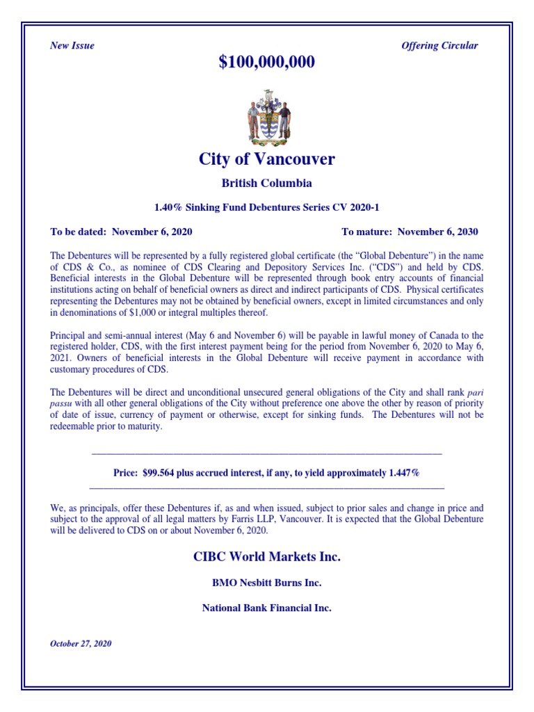 Offering Circular Due 2030 912577rn4 | PDF