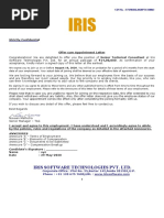 LTI Mindtree Offer Letter | PDF