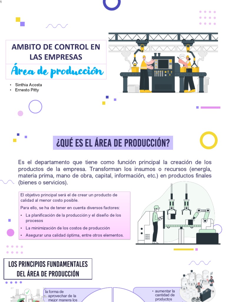 Ambito de Control en Las Empresasarea de Produccion | PDF | Calidad ...