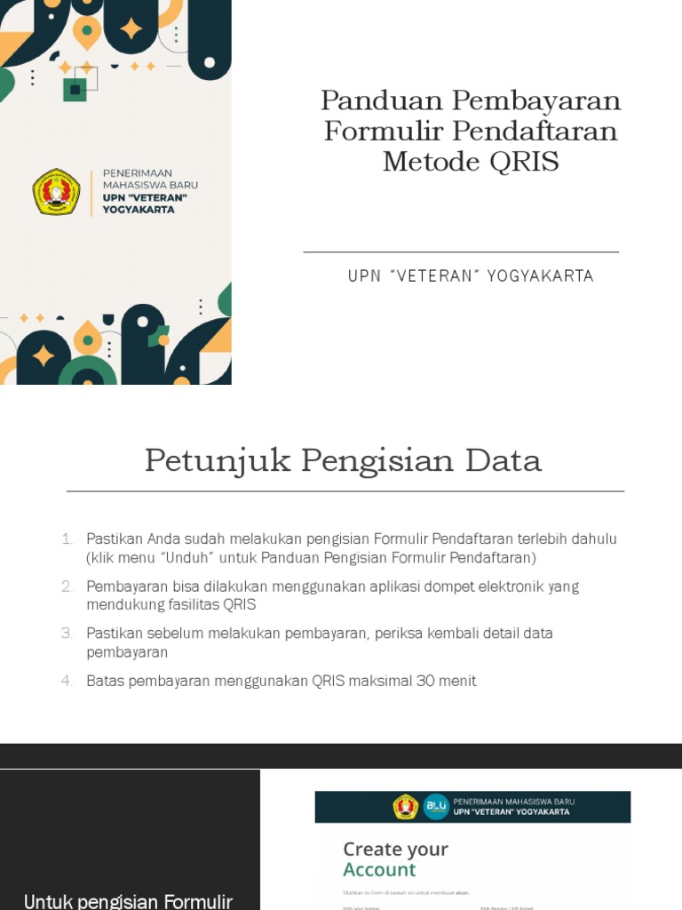 Panduan Pembayaran Pendaftaran Qris | PDF