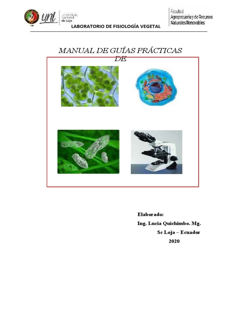 Manual de Guias Practicas de Biologia-Signed | PDF | Biología | Microscopio