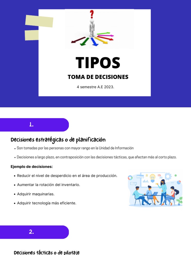 Tipos de Decisiones | PDF