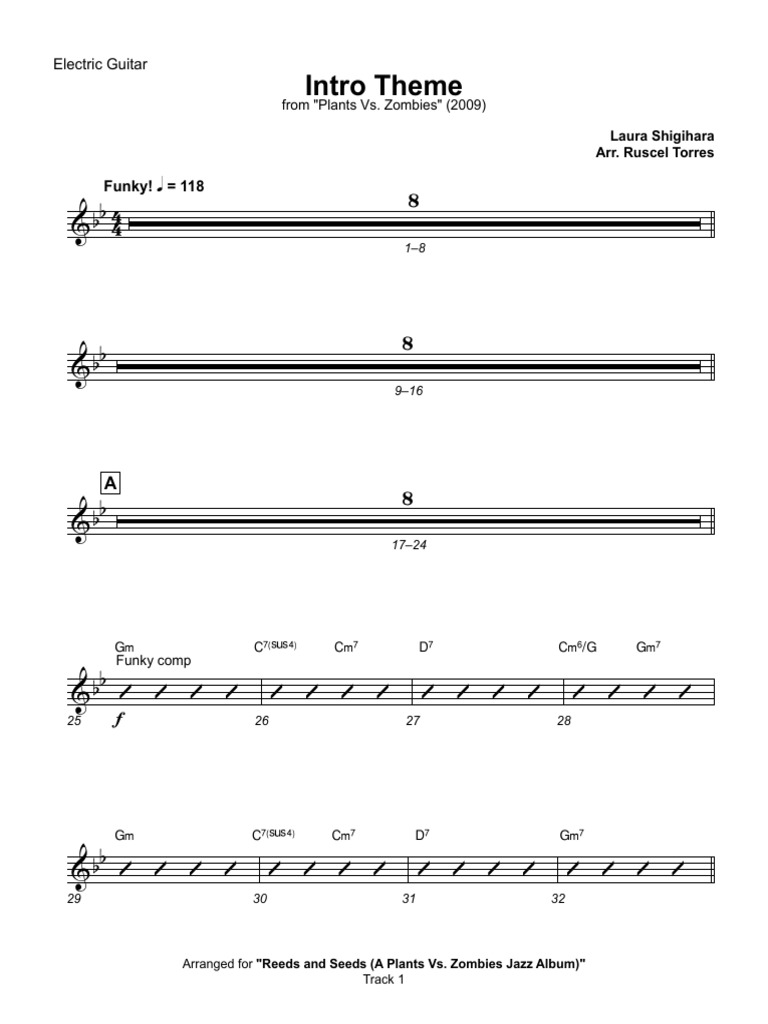 1 Intro Theme - Electric Guitar | PDF | Music Technology | American ...