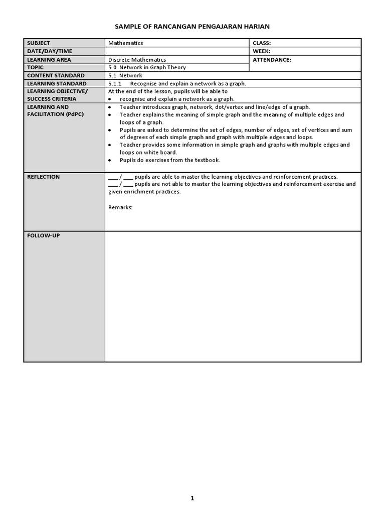 RPH F4 Chapter 5 | PDF | Teachers | Graph Theory