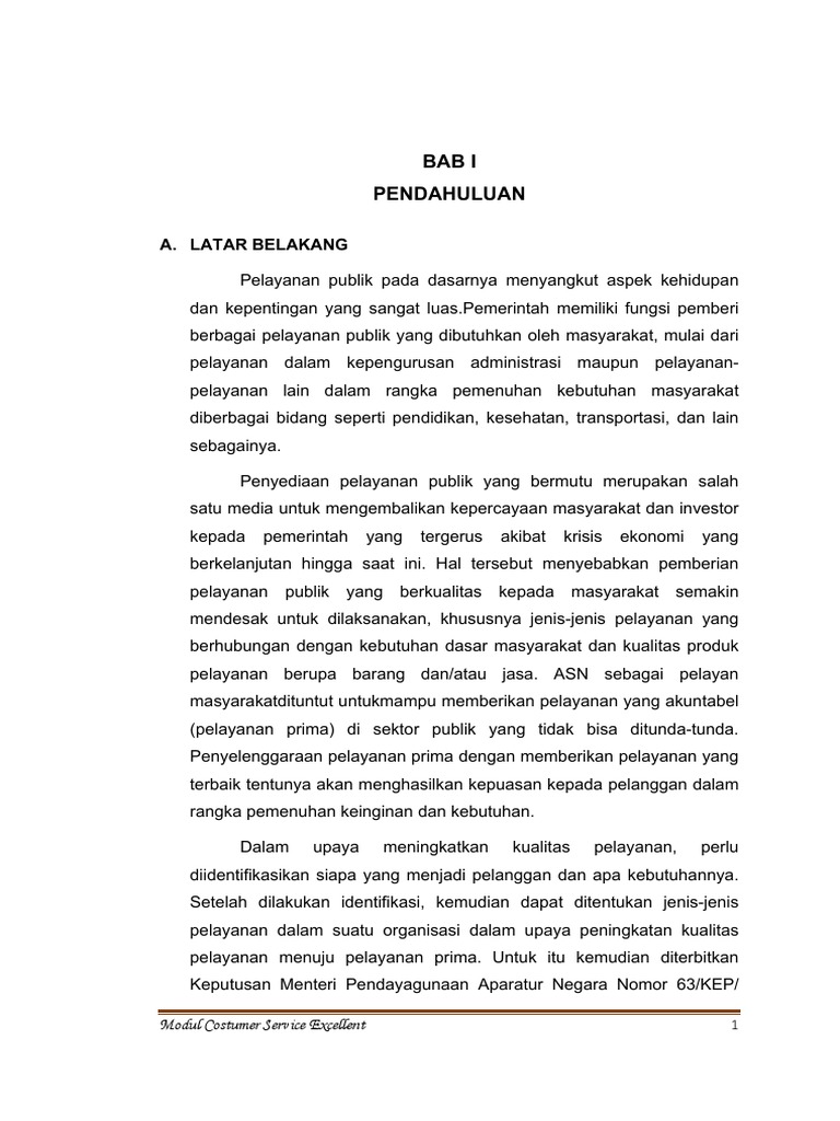 Modul 3. Kepedulian Terhadap Pelanggan (Customer Service Excellence ...
