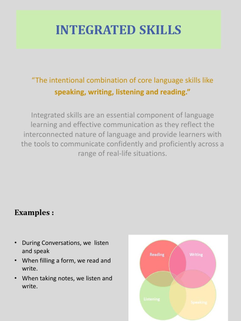 Integrated Skills | PDF | Learning | Mentorship