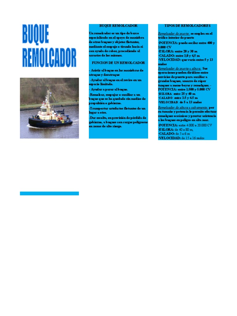 Buque Remolcador | PDF