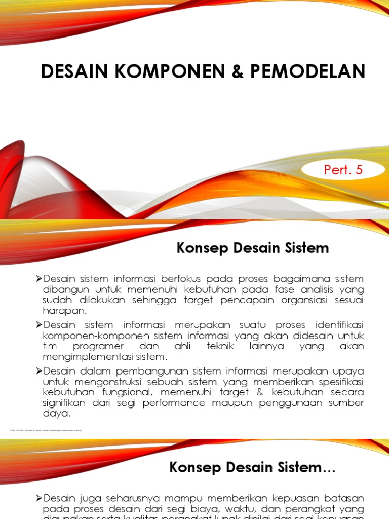 APSI - 5 Desain Komponen Dan Pemodelan | PDF | Komputer