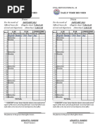 Sample-Dtr - August | PDF