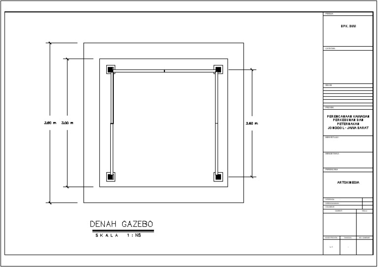 022- Denah Gazebo | PDF