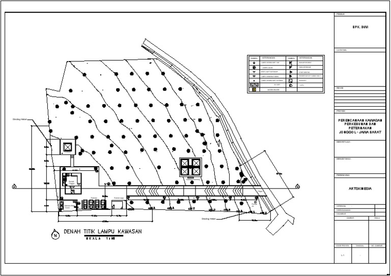 006 - Rencana Titik Lampu Kawasan | PDF