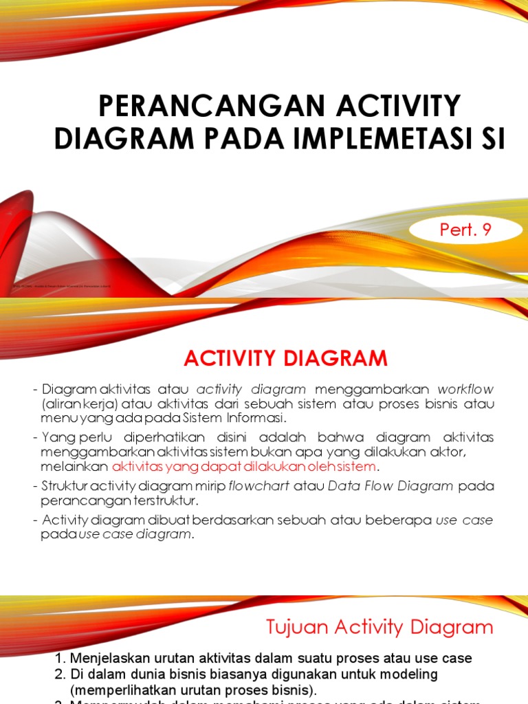 Peracangan Activity Pada Diagram Si 9 | PDF