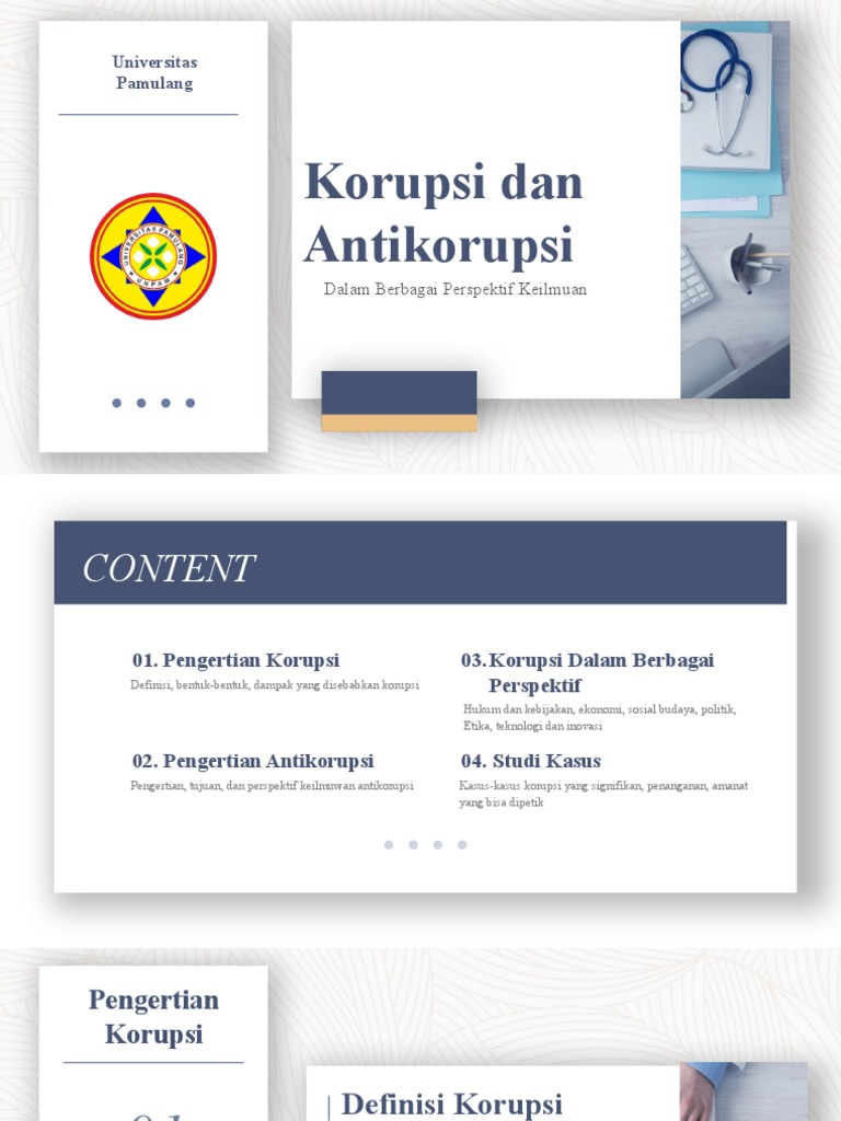 Korupsi dan Antikorupsi dalam Berbagai Perspektif Keilmuan | PDF