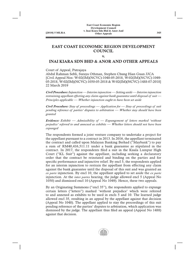 East Coast Economic Region Development | PDF