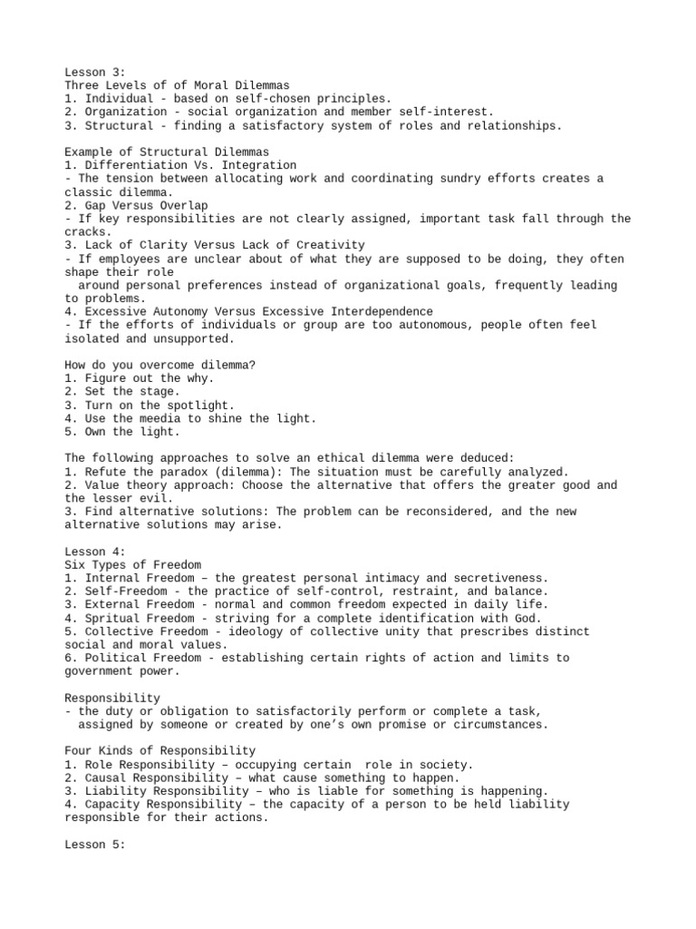 Ethics Midterm Reviewer | PDF | Morality | Behavior