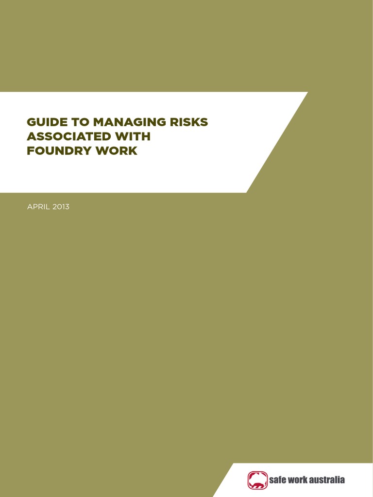 Guide Managing Risks Foundry Workplace | PDF | Occupational Safety And ...