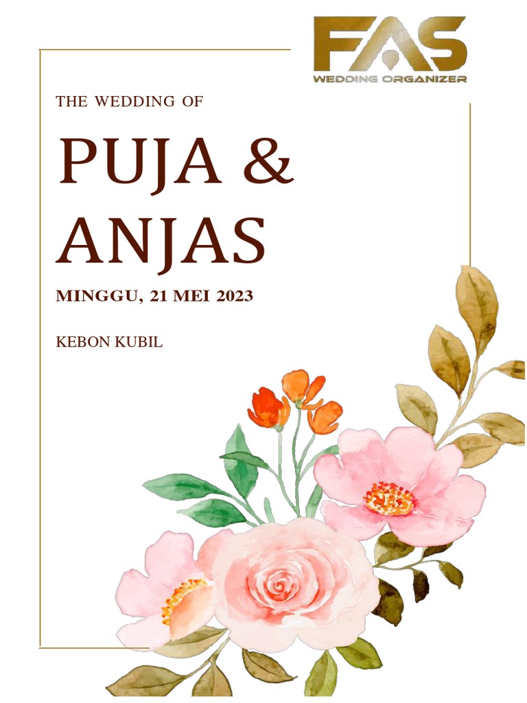 Pernikahan Puja dan Anjas di Kebon Kubil | PDF