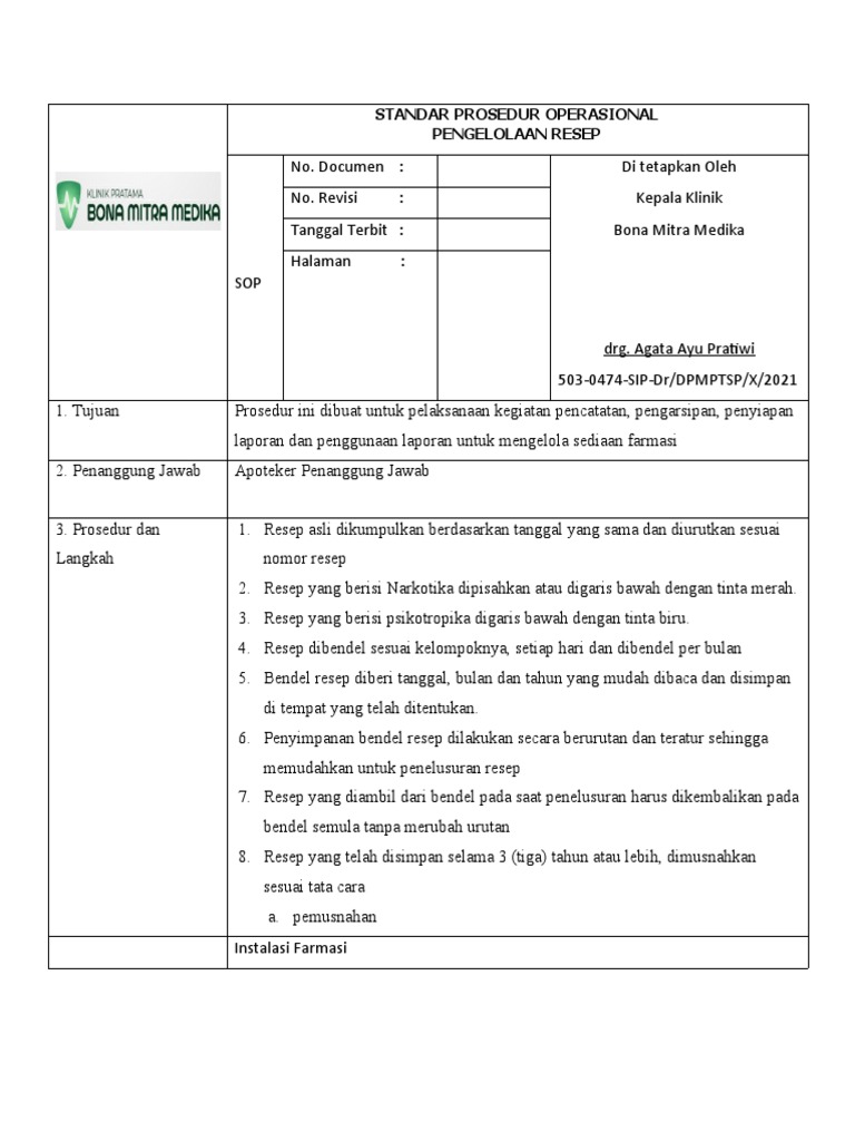 Pengelolaan Resep | PDF | Pengembangan Diri | Kesehatan Holistik