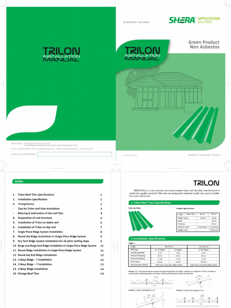 Shera Roof Manual | PDF