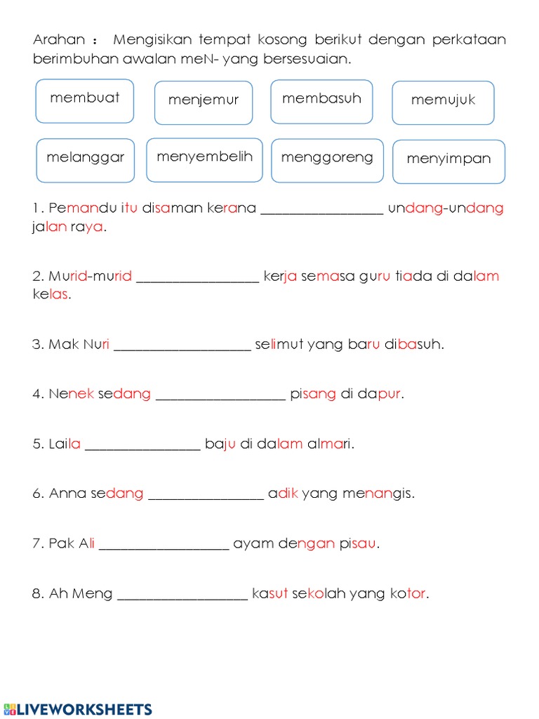 Imbuhan Awalan | PDF