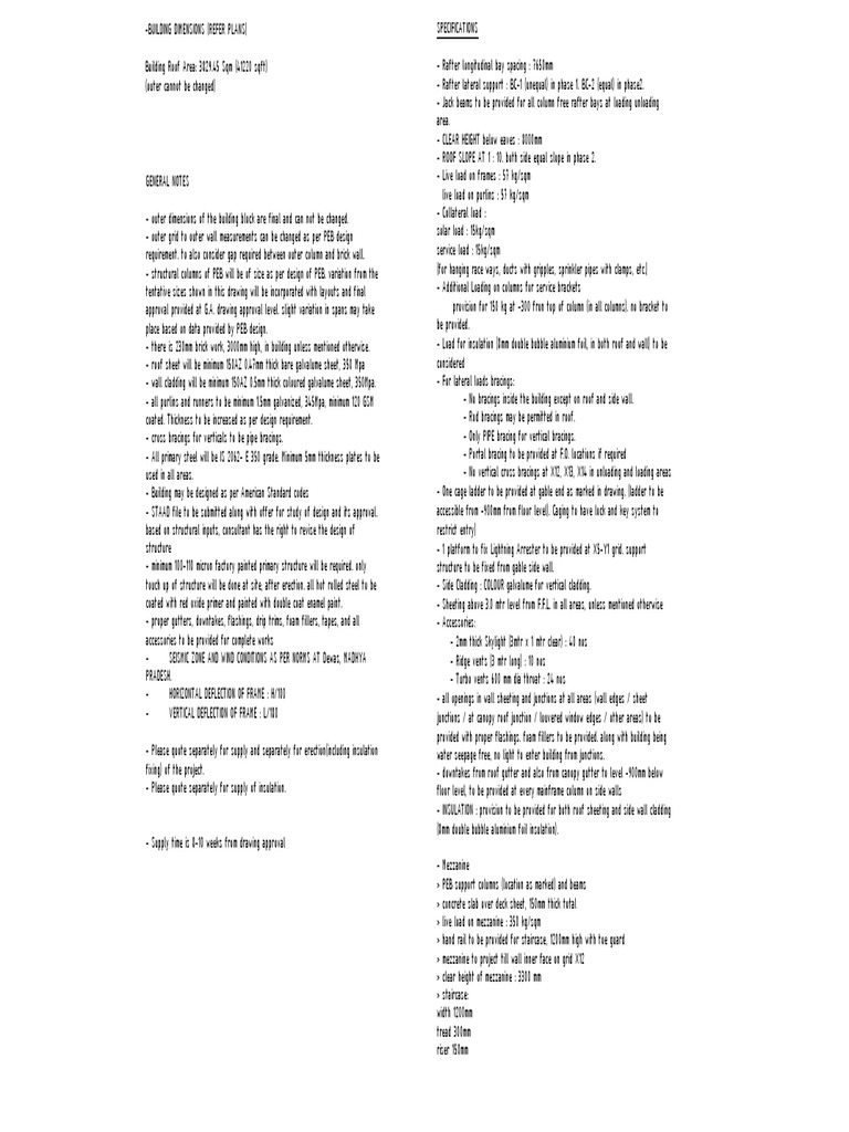 Technical Specification | PDF | Wall | Stairs