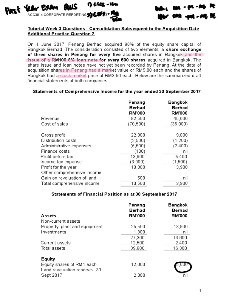Tutorial Week 3 Questions | PDF | Revenue | Fair Value
