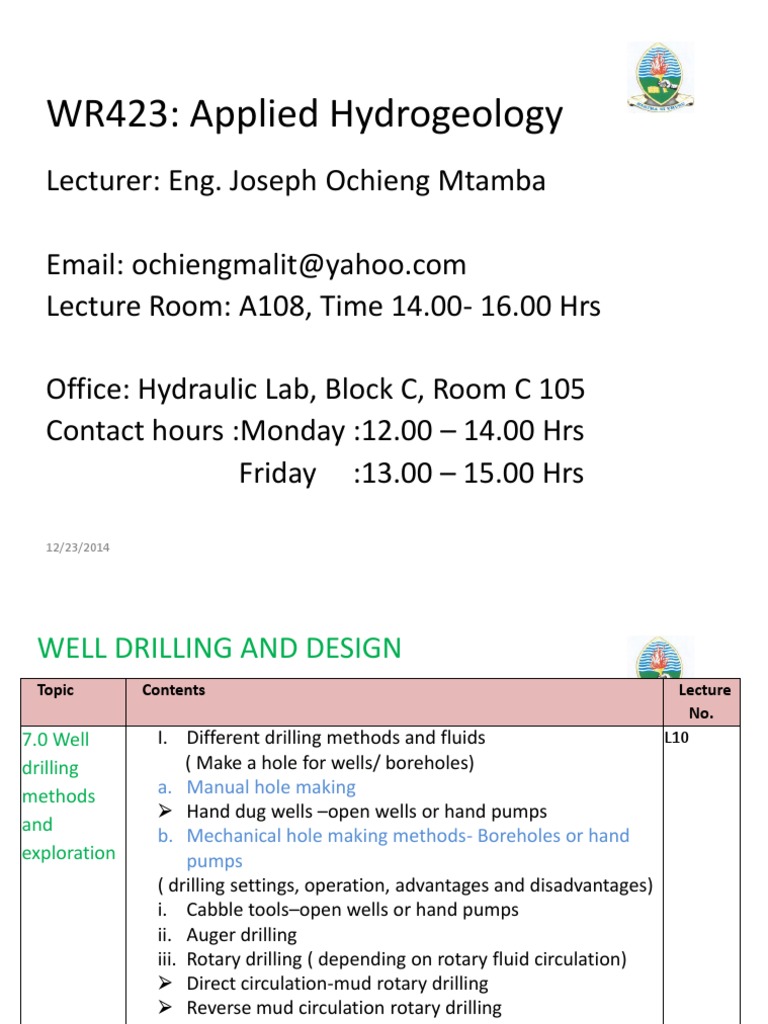 Well Drilling Methods Guide | PDF | Casing (Borehole) | Oil Well