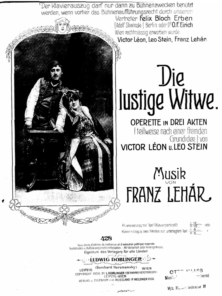 Die Lustige Witwe | PDF