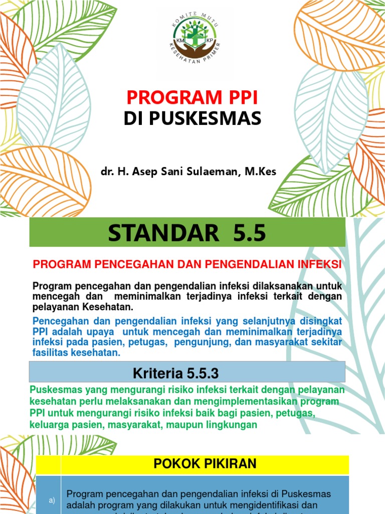 Program PPI di Puskesmas: Pencegahan Infeksi | PDF | Pengembangan Diri