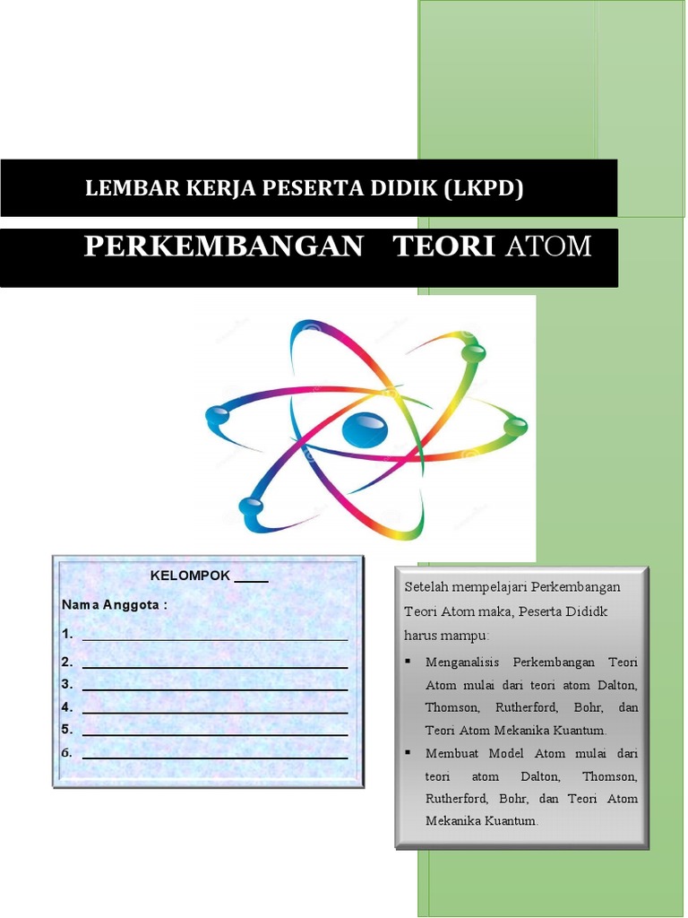LKPD Teori Atom 3D | PDF