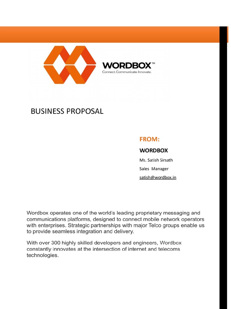 Wordbox SMS Proposal.docx | PDF | Computer Science | Computing