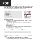 ICAO NOTAM Format Example | PDF | Air Traffic Control | Runway