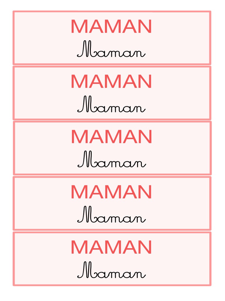 4x Écriture Fleurs Fête Maman | PDF