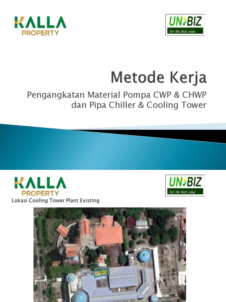 Metode pengangkatan pompa dan pipa chiller | PDF