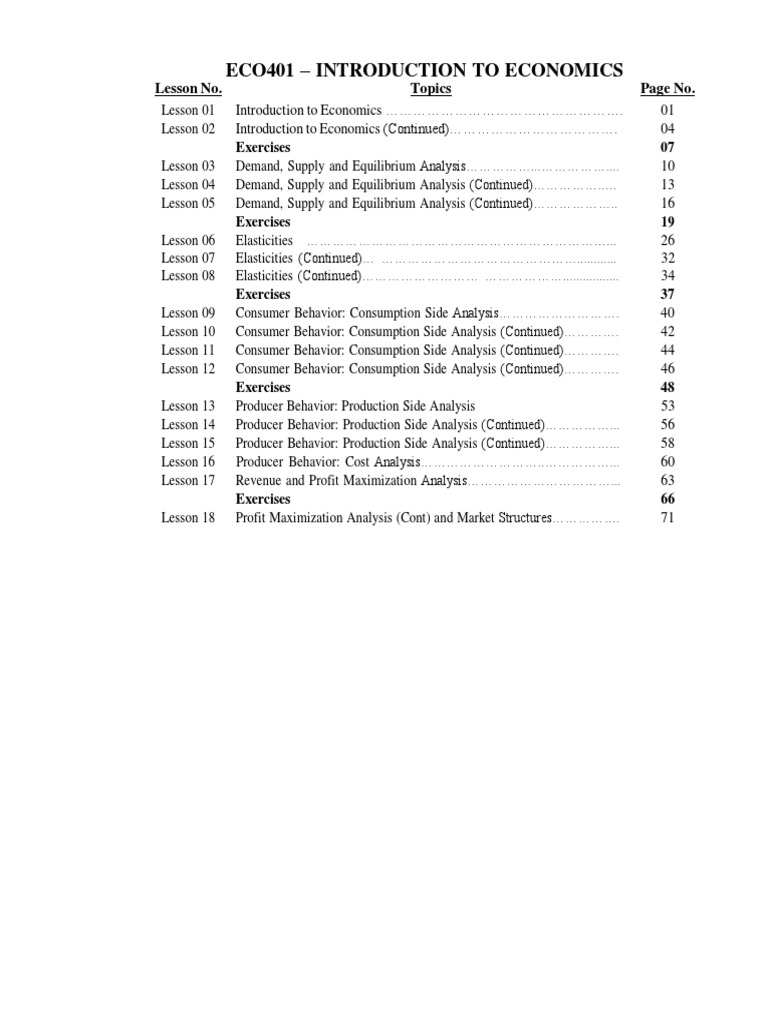ECO401 | PDF | Demand | Economics