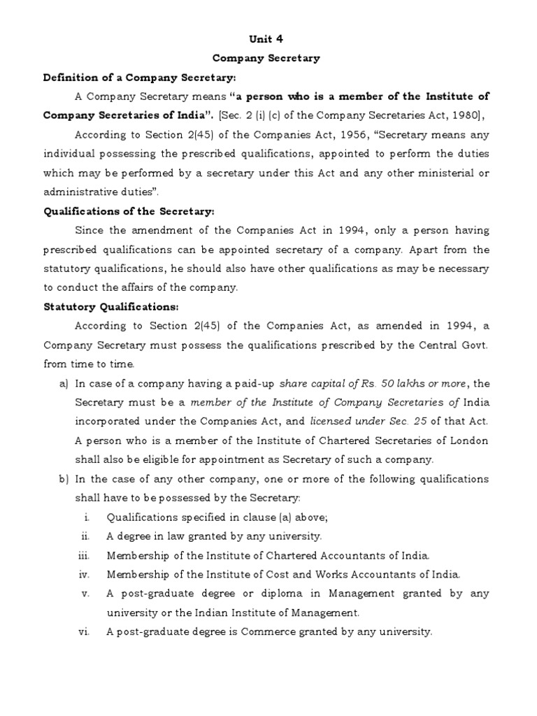 Company Secretary | PDF | Legal Liability | Taxes