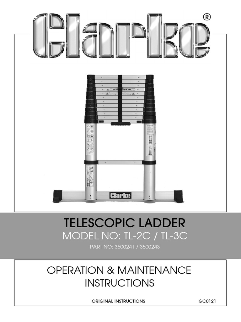 TL-2C 3C Telescopic Ladders | PDF | Ladder | Screw