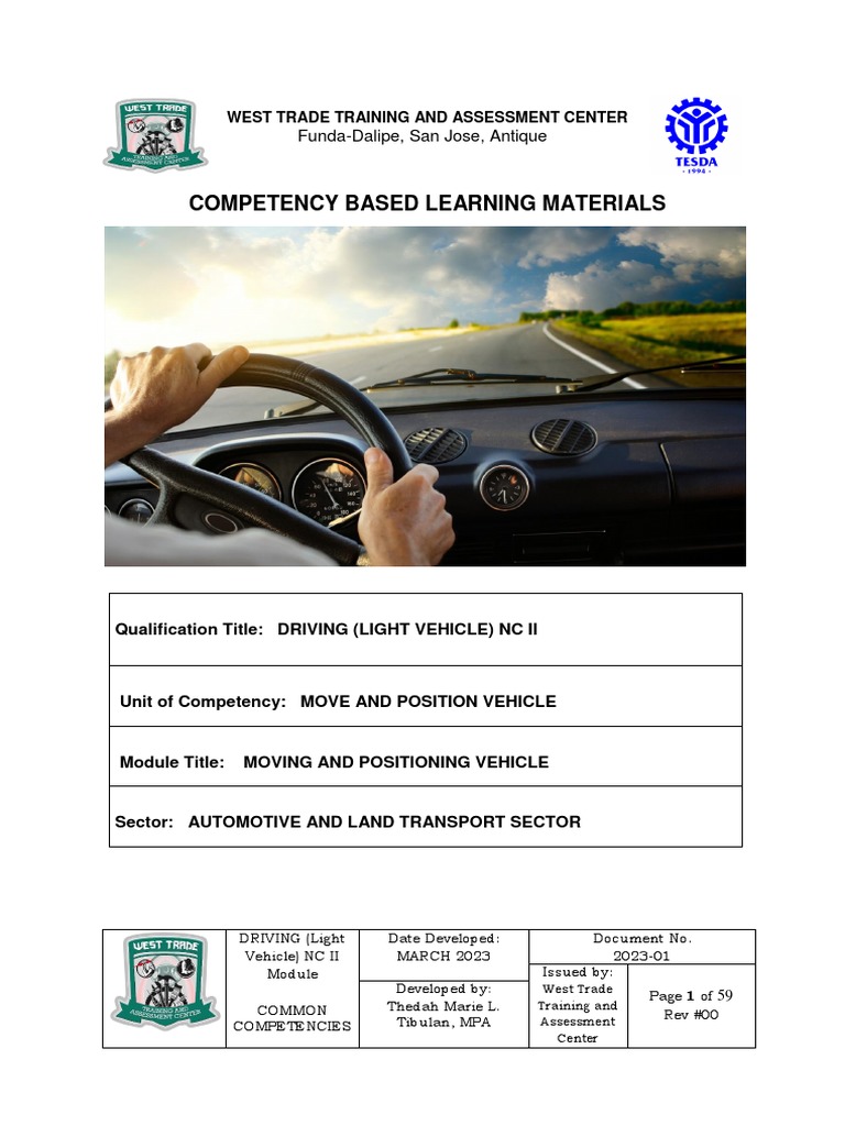 Vehicle Movement and Positioning Guide | PDF