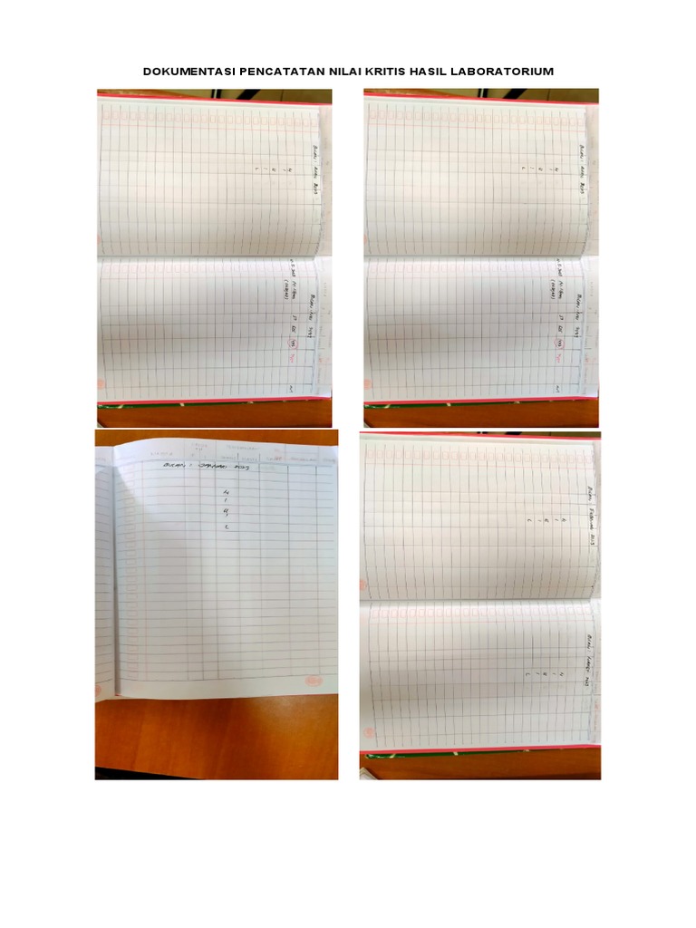 Dokumentasi Pencatatan Nilai Kritis Hasil Laboratorium | PDF