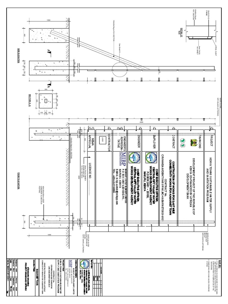 Standard Drawing Project Sign Board | PDF | Mechanical Engineering ...