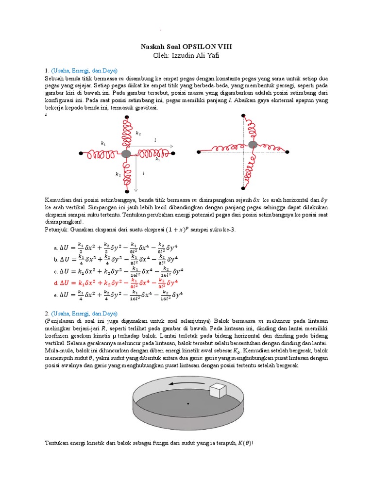 Naskah Soal Opsilon Viii-1 | PDF