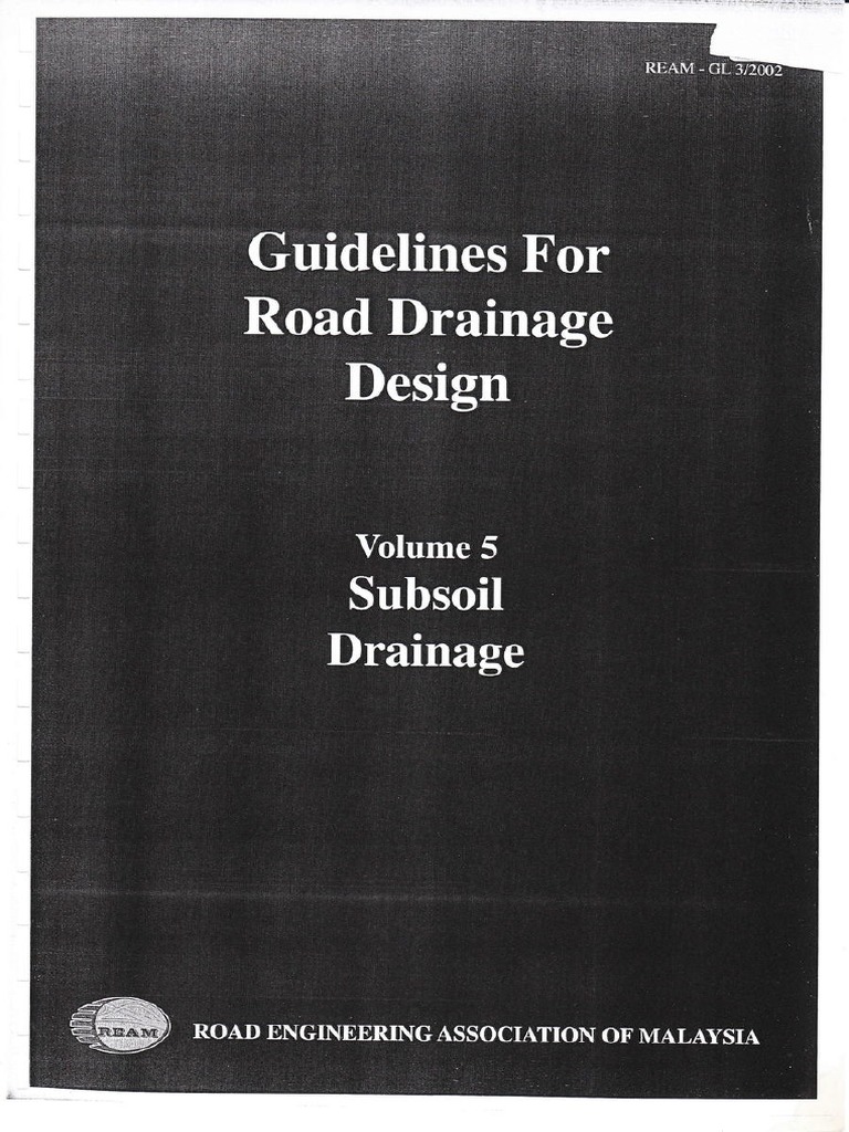 REAM Guidelines for Subsoil Drainage | PDF | Drainage | Soil Mechanics