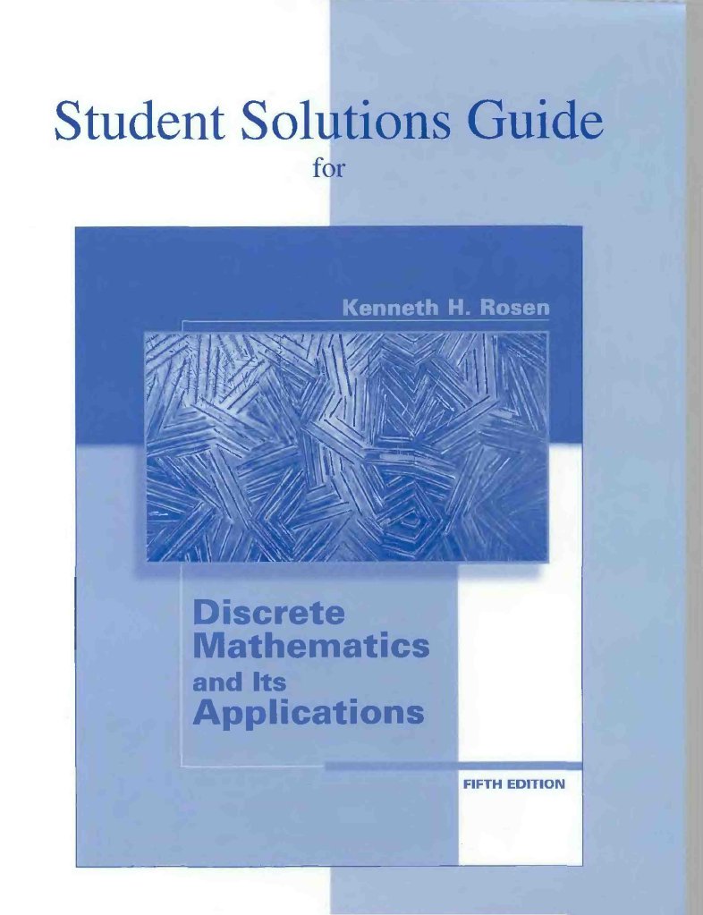 Student's Solutions Guide For Use With Discrete Mathematics | PDF