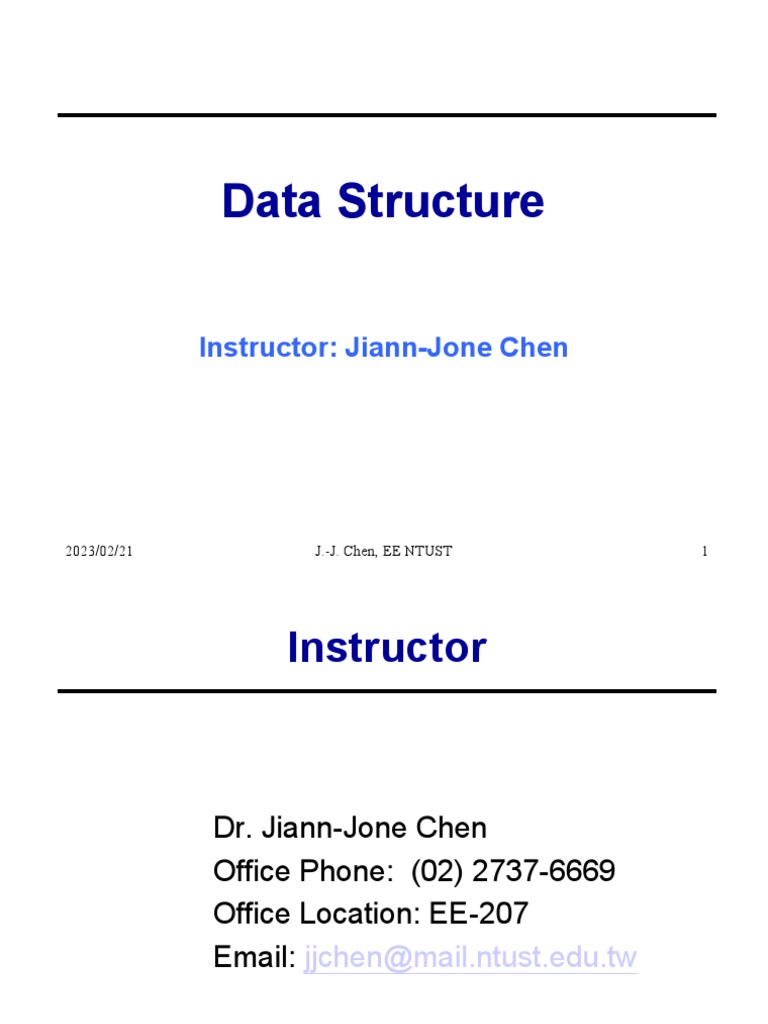 Datastructure Lecture 0 20230221 Pdf