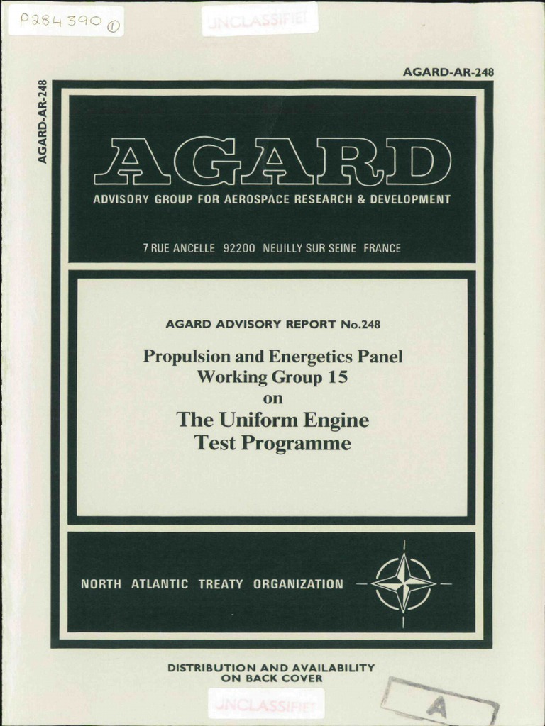 AGARD-AR-248 - The Uniform Engine Test Programme | PDF | Technology ...
