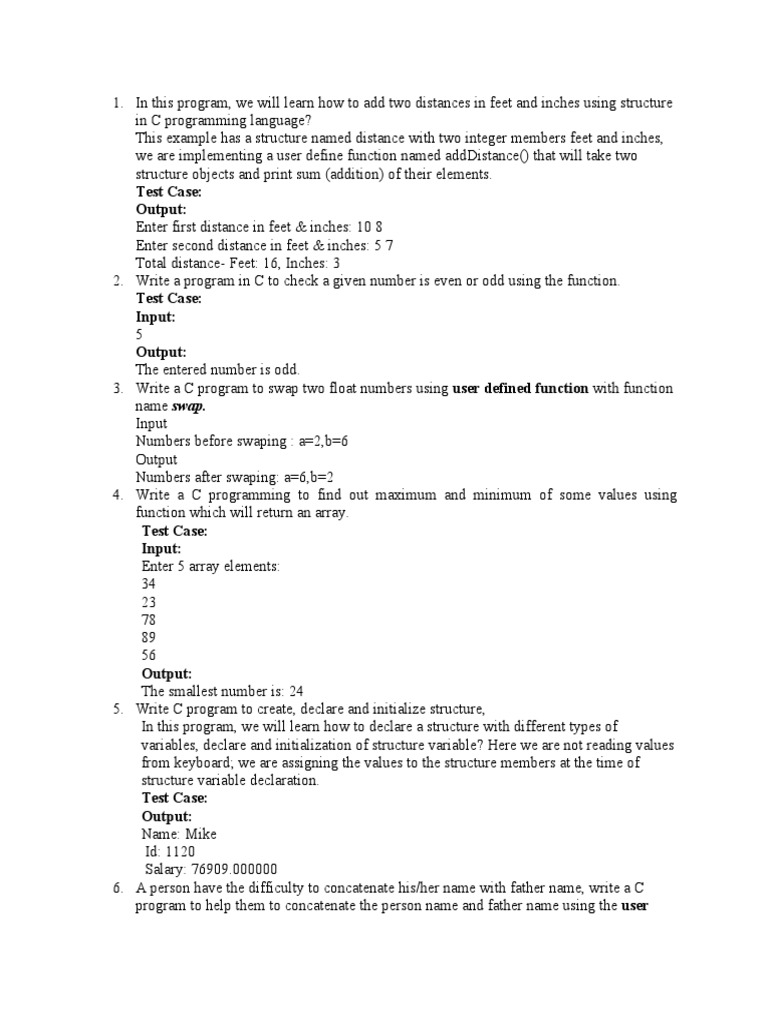 C Programming Basics and Functions | PDF
