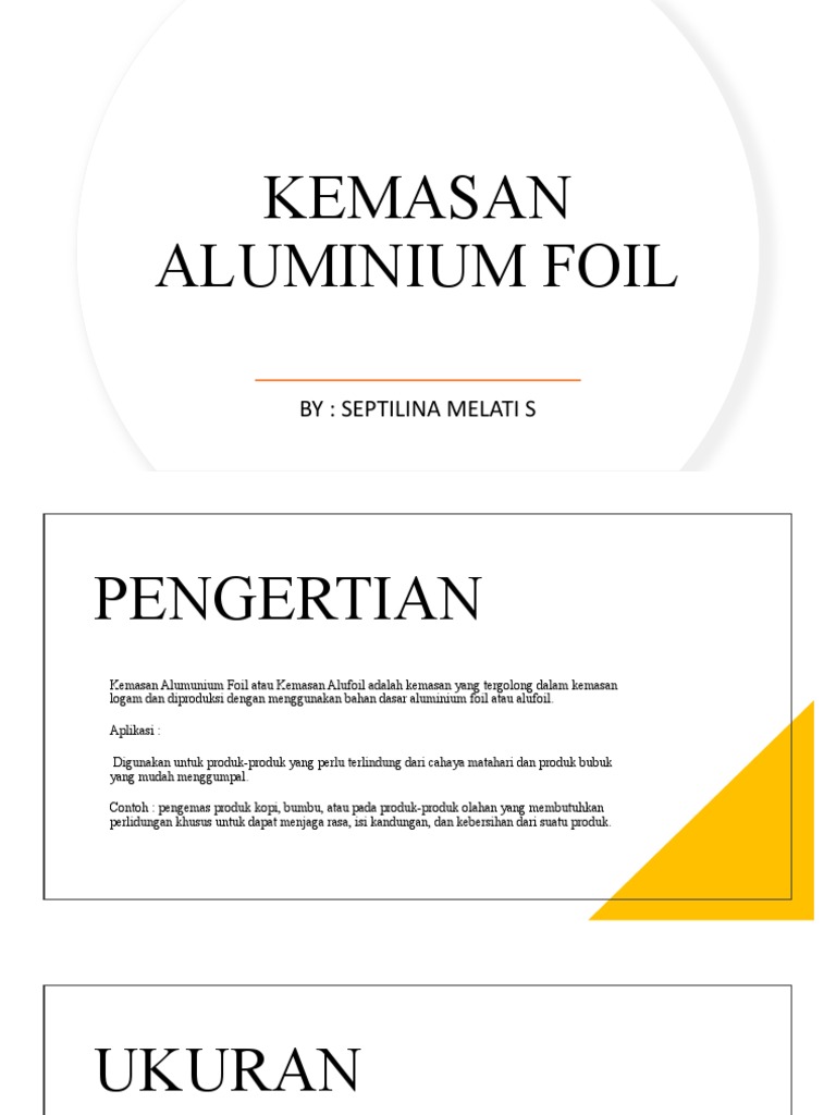 Kemasan Alu Foil D1 2023 | PDF