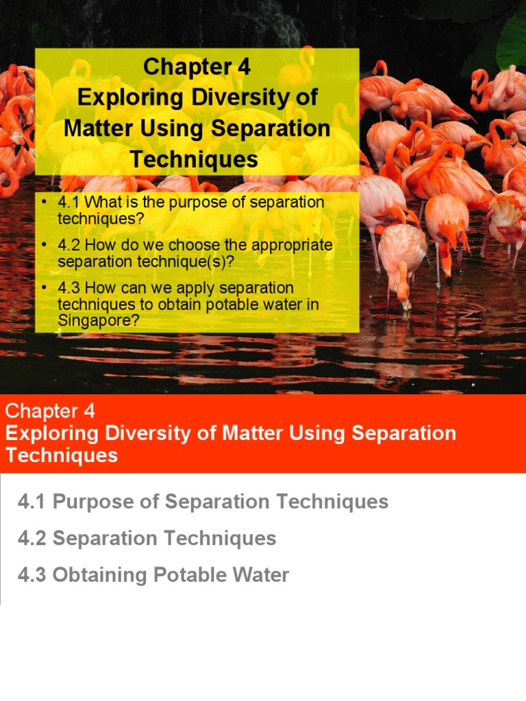 C4 Separation Techniques - Teacher | PDF | Filtration | Water